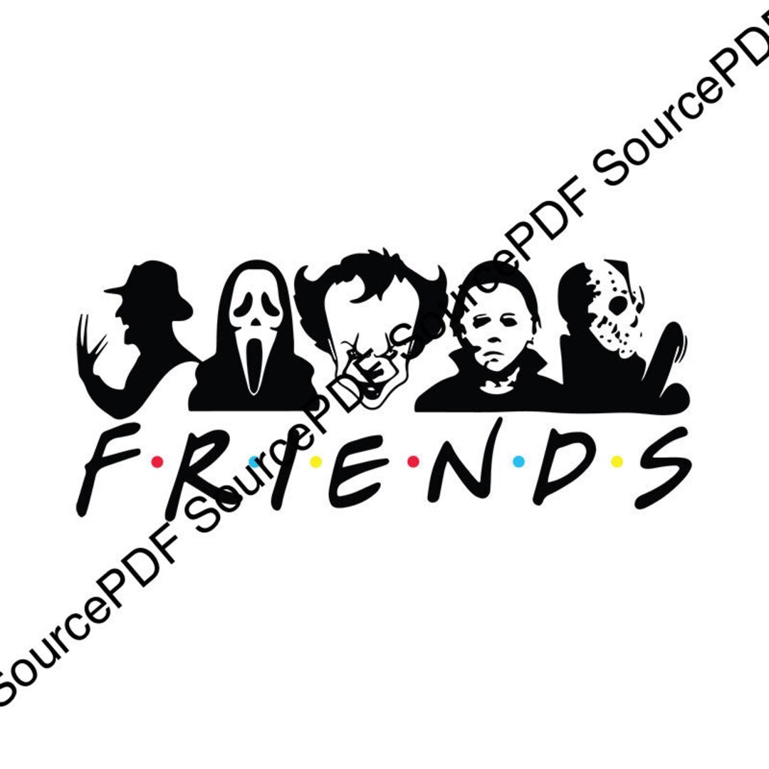 Horror SVG “friends” Cricut - Etsy
