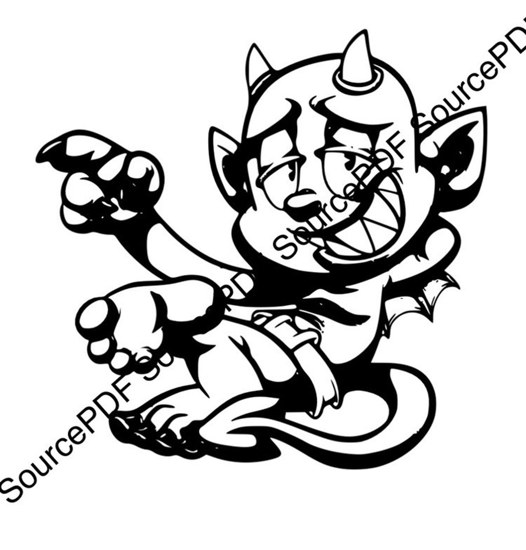 Smiling Devil SVG Cricut - Etsy