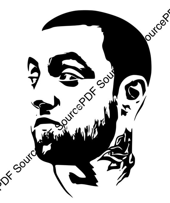 Mac Miller Stencil