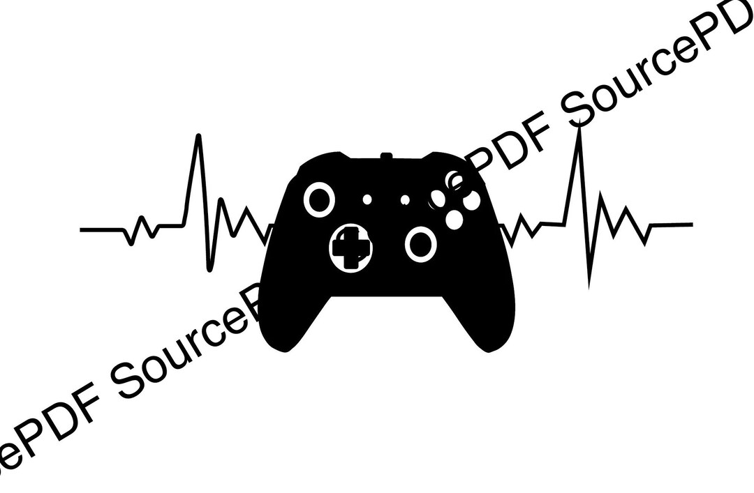 Gamer Gaming Controller Heartbeat SVG Cricut - Etsy