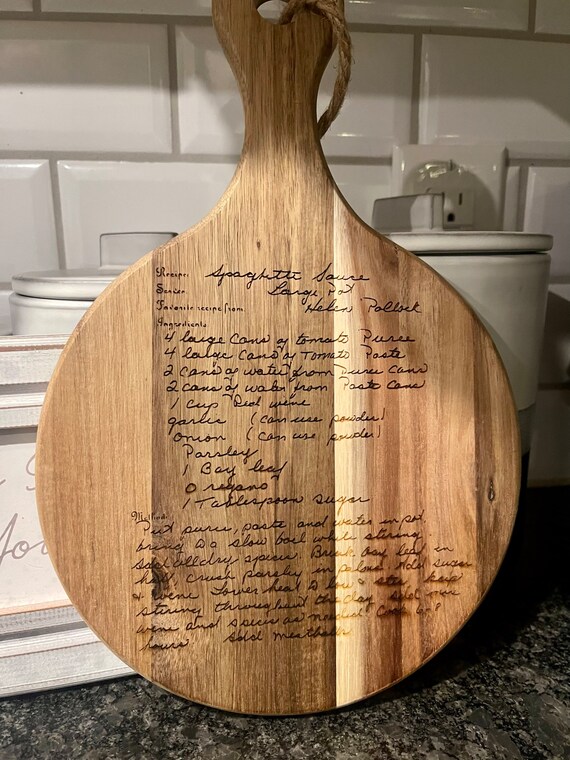 Personalized Handwriting Cutting Board Custom Writing Serving - Etsy