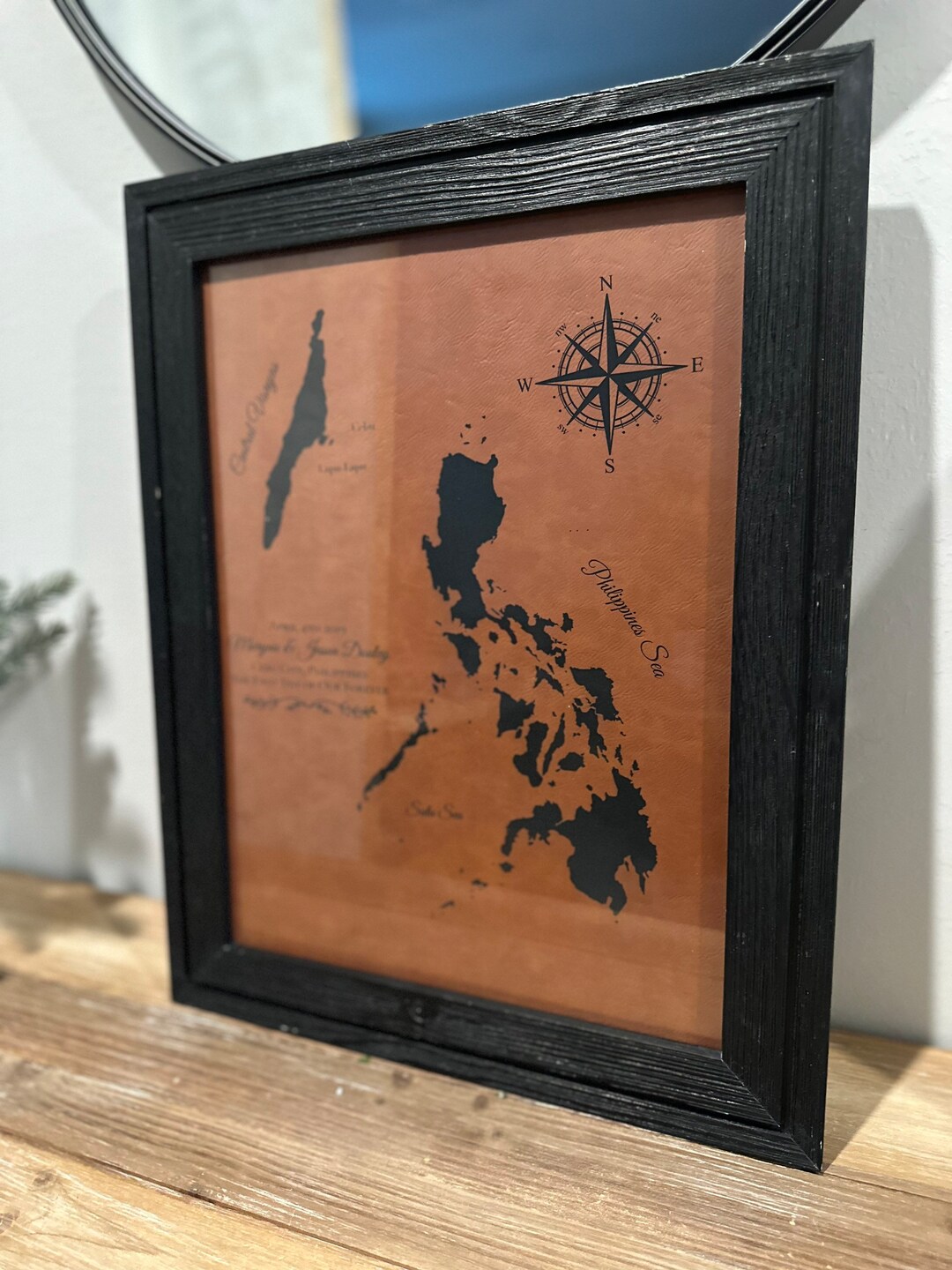 Custom Map Gift, Anniversary Map Gift, Wedding Gift, Coordinates Gift ...