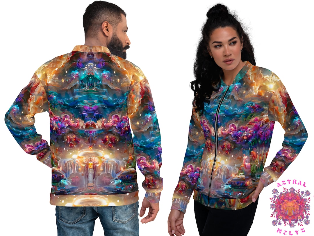 Unisex Psychedelic Jacket Boho Festival Jacket Rave Jacket - Etsy
