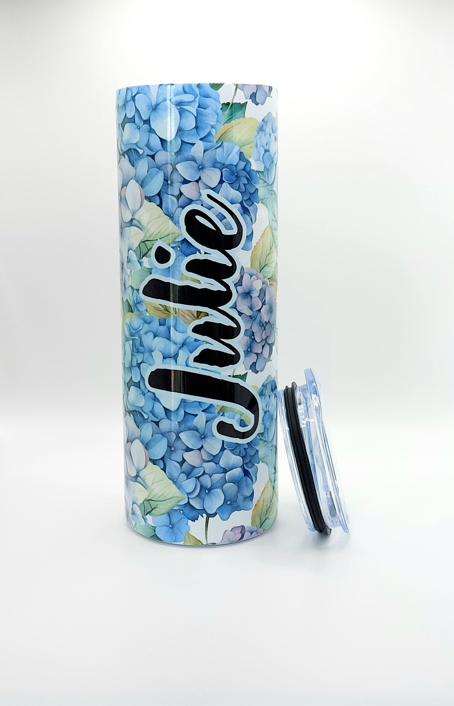 Personalized Blue Hydrangeas Garden Stainless Steel 20 Oz Tumbler With ...