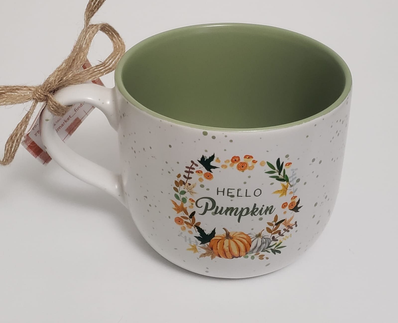 HELLO PUMPKIN Coffee Tea Mug Cup by Market Finds 16 Oz White - Etsy