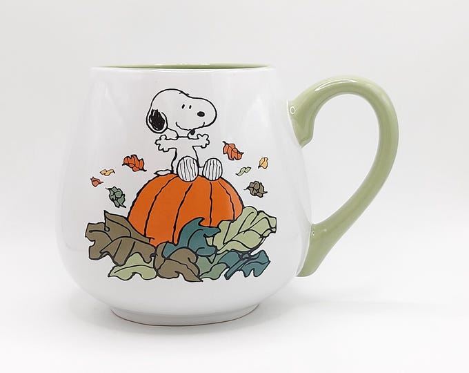 Peanuts It's Fall Snoopy Coffee Tea Mug Cup, 20 Oz Ceramic White ...