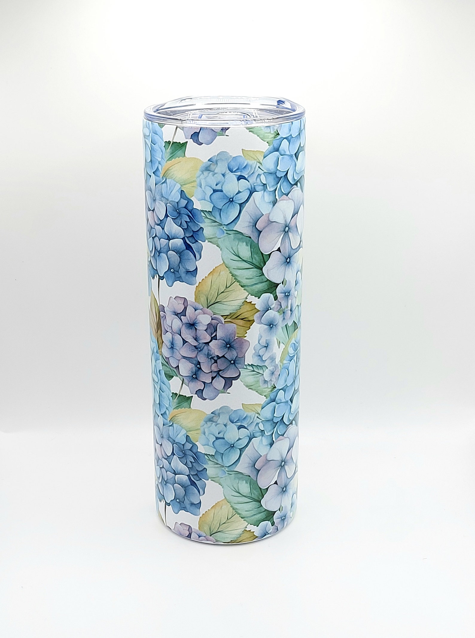 Personalized Blue Hydrangeas Garden Stainless Steel 20 Oz Tumbler With ...