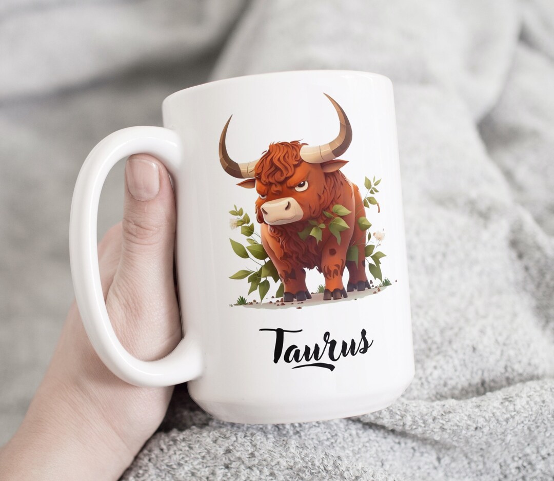 TAURUS Zodiac Sign & Constellation Coffee Tea Mug Cup 15 Oz Ceramic ...