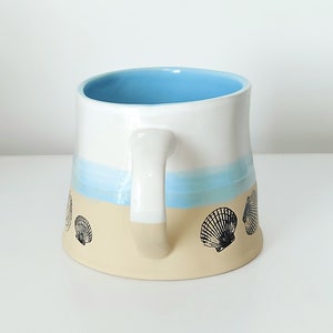 SEASHELLS Coffee Tea Mug Cup 20 Oz Hand-painted Ceramic by Spectrum ...