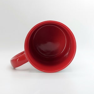 Peanuts Cute Snoopy Mug Cup 16 Oz Ceramic White & Dotted Red ...