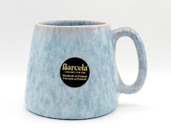 Artisanal Coffee Tea Mug Cup Fire Glazed Pink Tones 16 Oz Ceramic ...