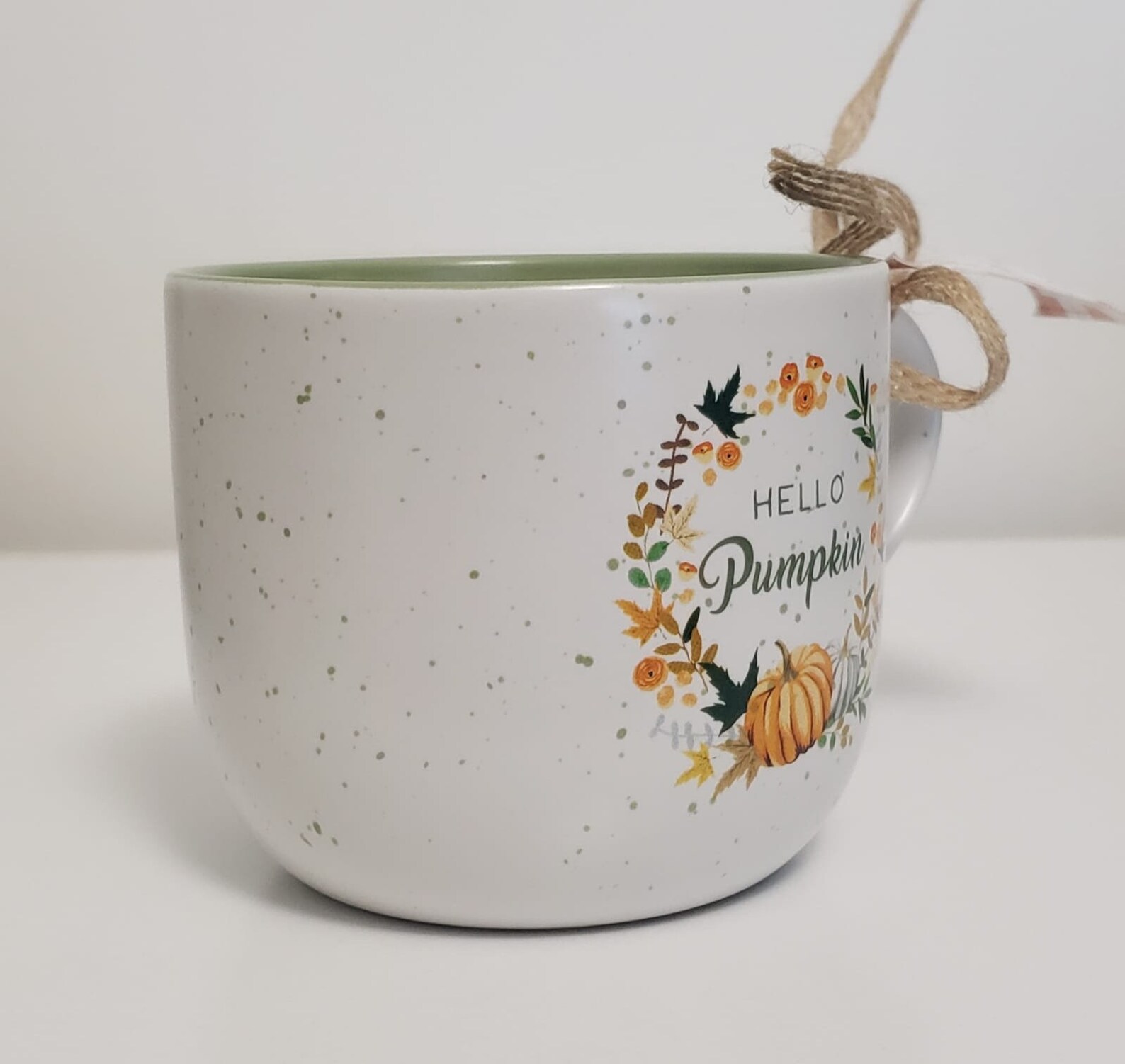 HELLO PUMPKIN Coffee Tea Mug Cup by Market Finds 16 Oz White - Etsy