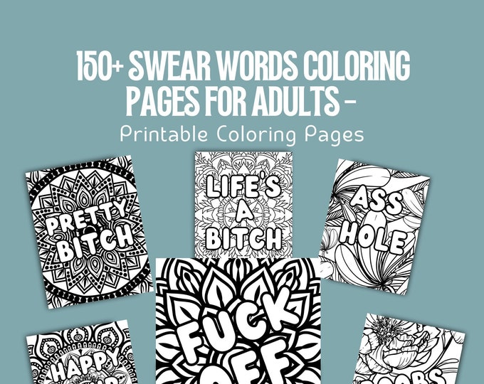 150+ Swear Words Coloring Pages for Adults - Printable Coloring Pages ...