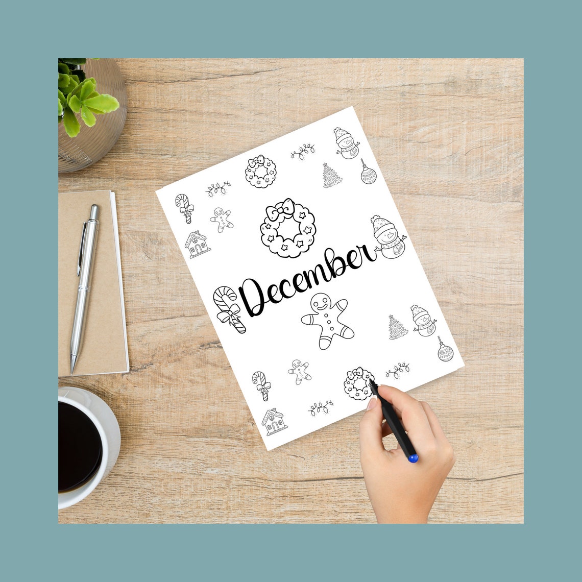 12 Monthly Cover Pages A5 Journal Monthly Title Page Template Monthly ...