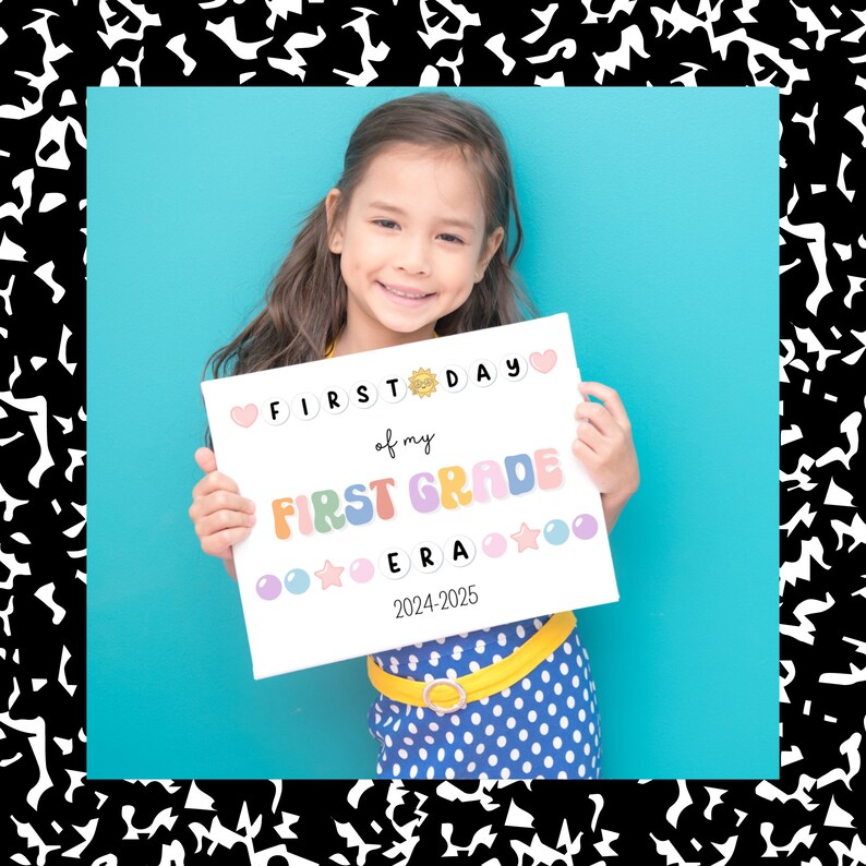 Back to School Sign First Day of School Sign Printable First Day of ...