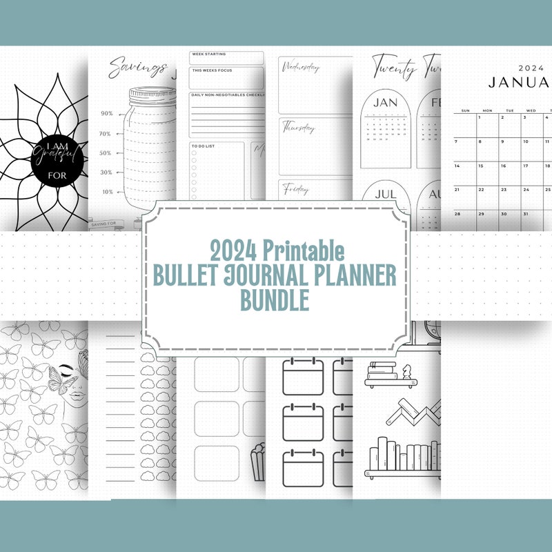 Printable Bullet Journal - Etsy