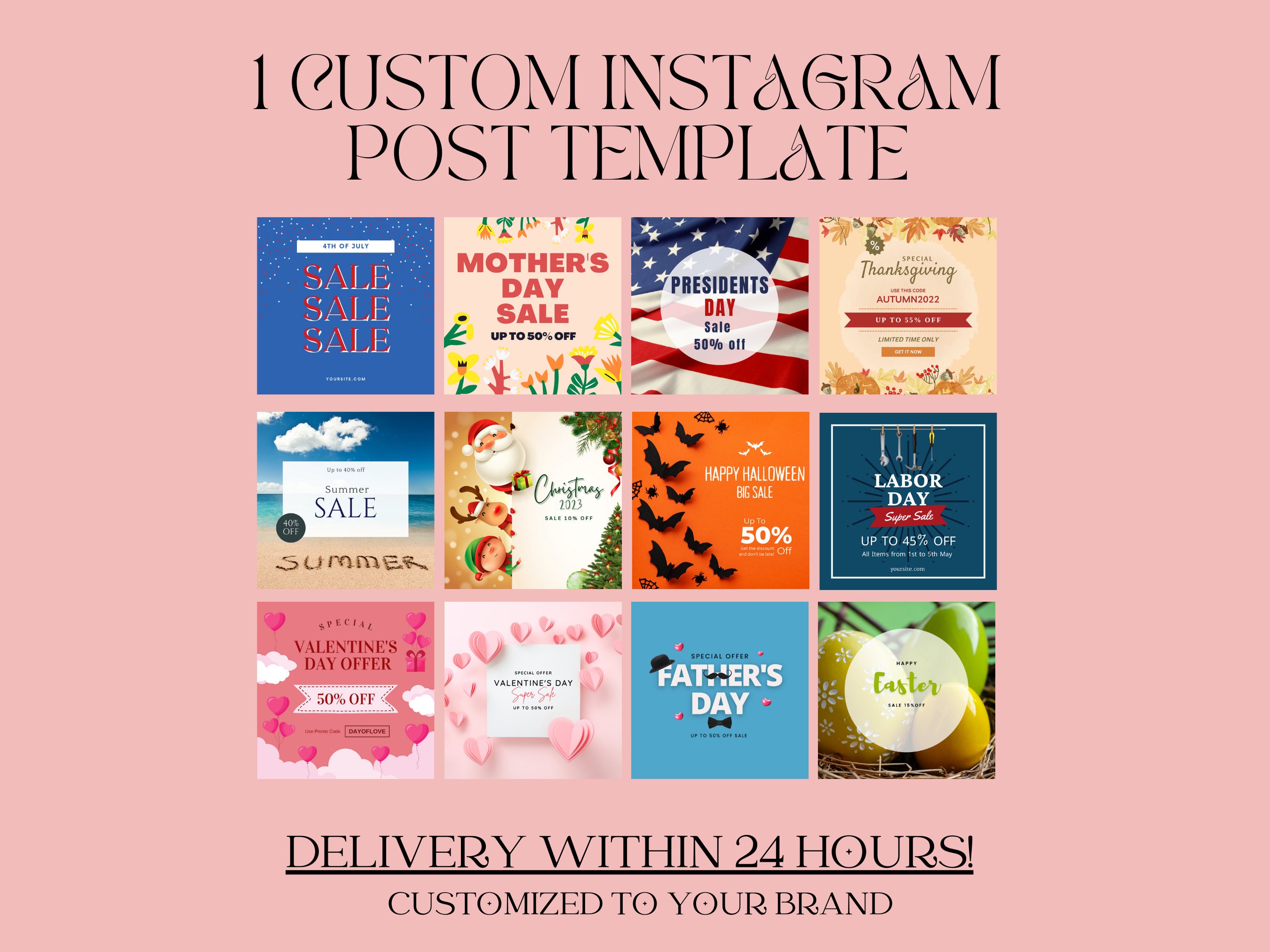 Custom Instagram Post Template, Custom Social Media Post, Custom ...