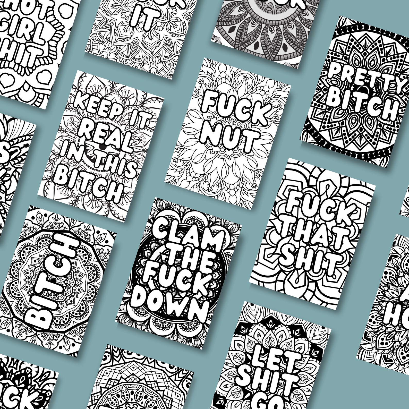 150+ Swear Words Coloring Pages for Adults - Printable Coloring Pages ...