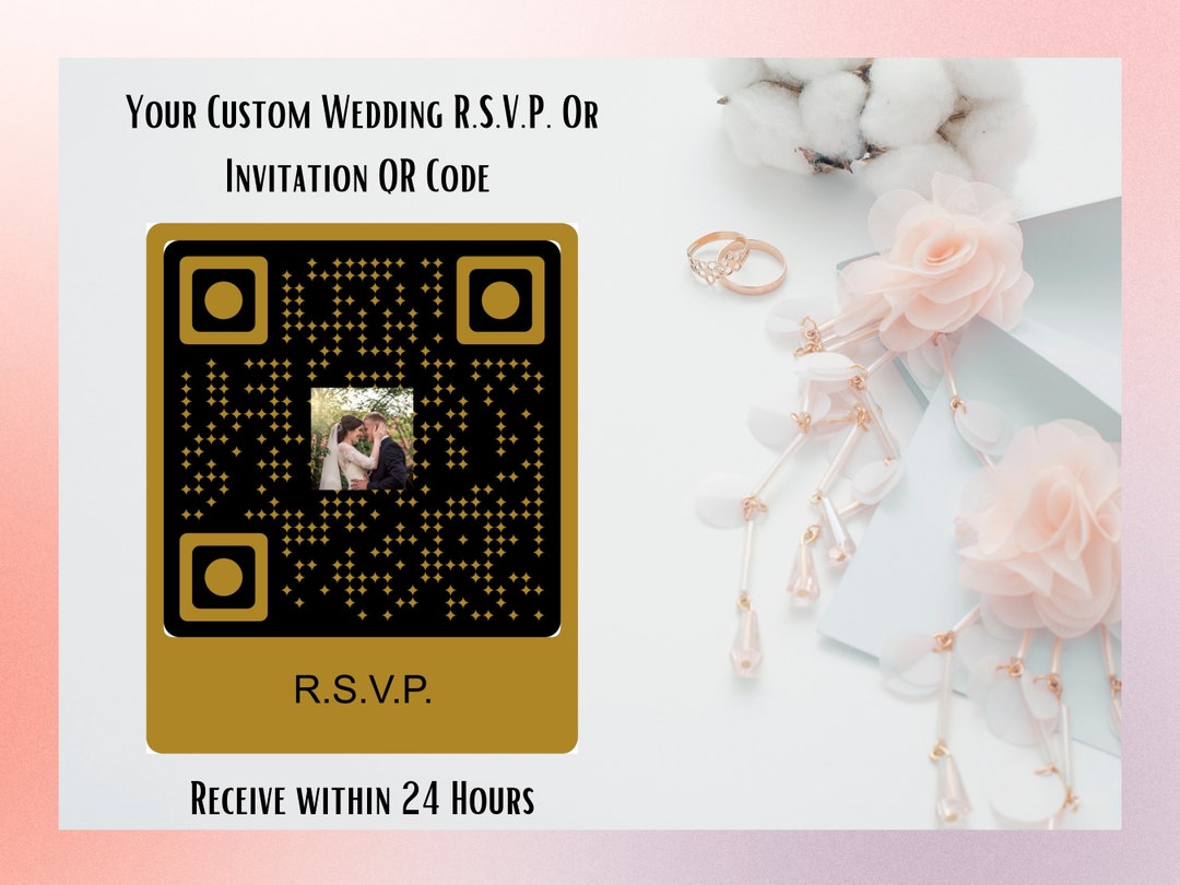 Digital Wedding R.S.V.P QR Code Wedding Invitation, Fast Delivery ...