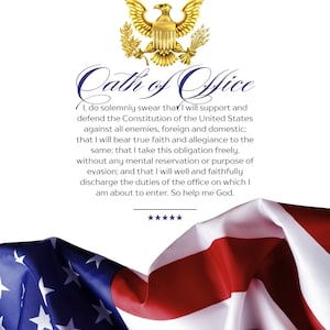 Oath of Office 11x14 PRINT Commissioned Officer Oath for US Army, Navy ...