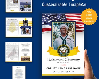 Navy Retirement Program Template - Etsy