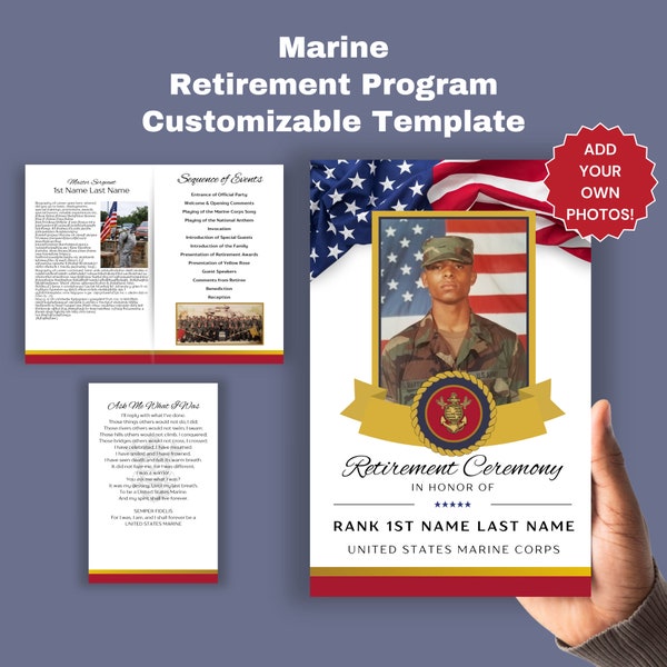 Marine Corps Retirement Invitation - Etsy