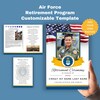 Air Force Promotion Ceremony Program Canva Template Bi-fold 8.5x11 ...
