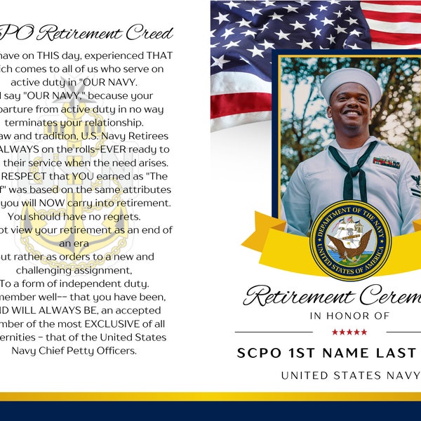 Retirement Ceremony Program for Teacher - Etsy