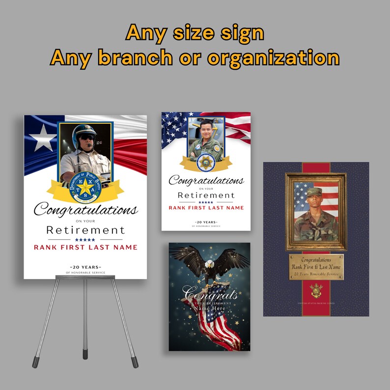 Fully Custom Military Retirement, Promotion, Induction Ceremony Program ...