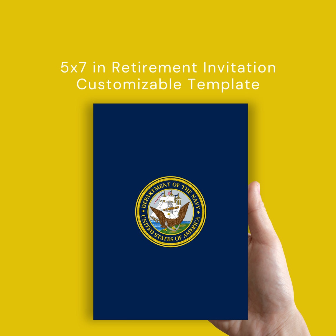 Navy Retirement Ceremony Invitation Digital Template 5x7 Retirement ...