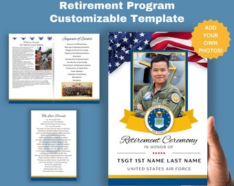 Air Force Retirement Program Template - Etsy
