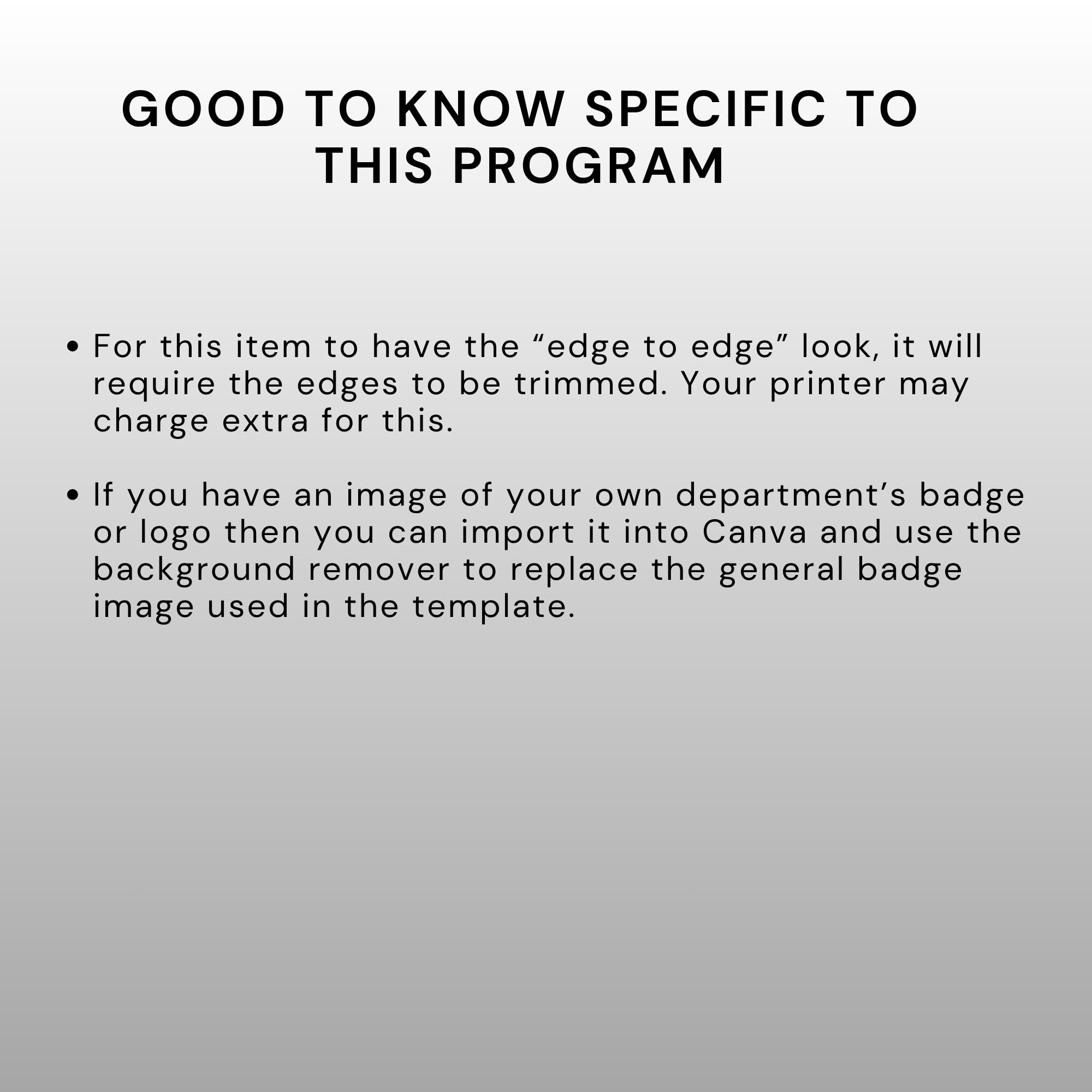 Police Retirement Ceremony Program Canva Template First Responder ...