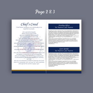 Air Force Cheif Induction Ceremony Program Template 8 Page Bi-fold ...