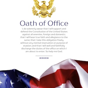 Oath of Office 11x14 PRINT Commissioned Officer Oath for US Army, Navy ...