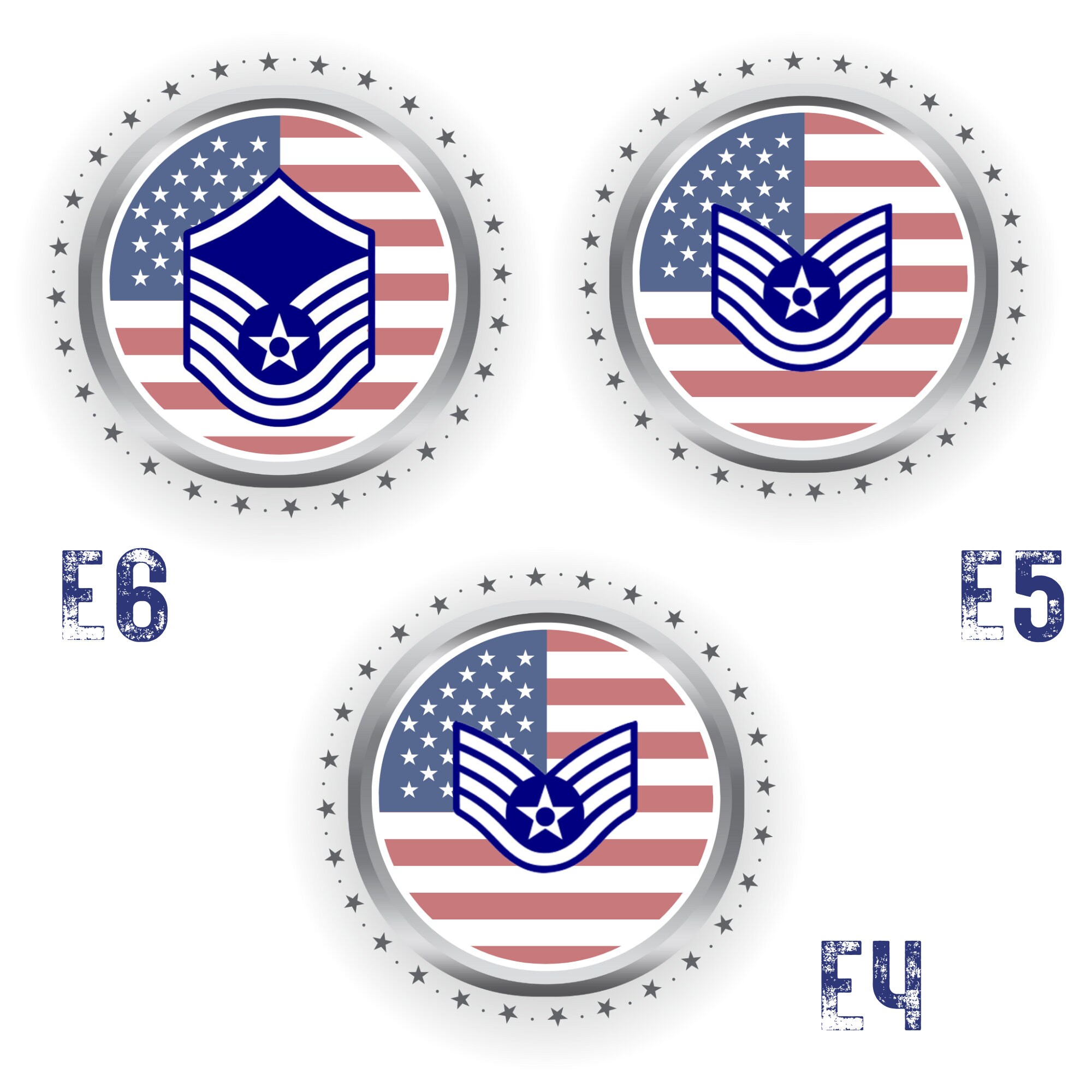Air Force Enlisted Rank Medallions Digital Image Files - Etsy