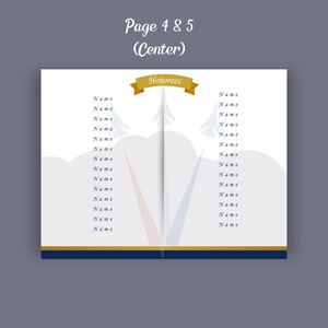 Air Force Cheif Induction Ceremony Program Template 8 Page Bi-fold ...