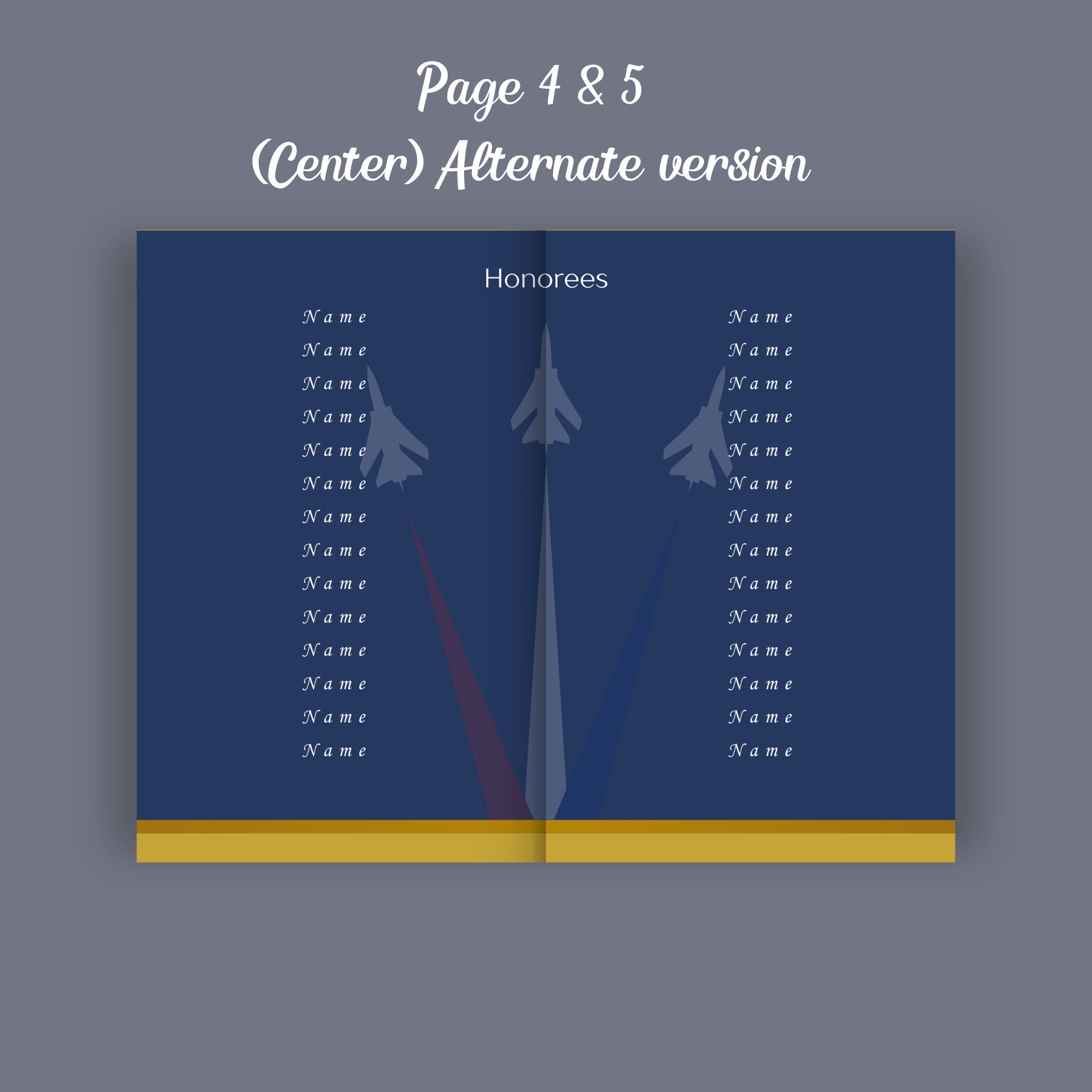 Air Force Cheif Induction Ceremony Program Template 8 Page Bi-fold ...