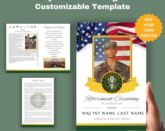 Army Retirement Program Template - Etsy