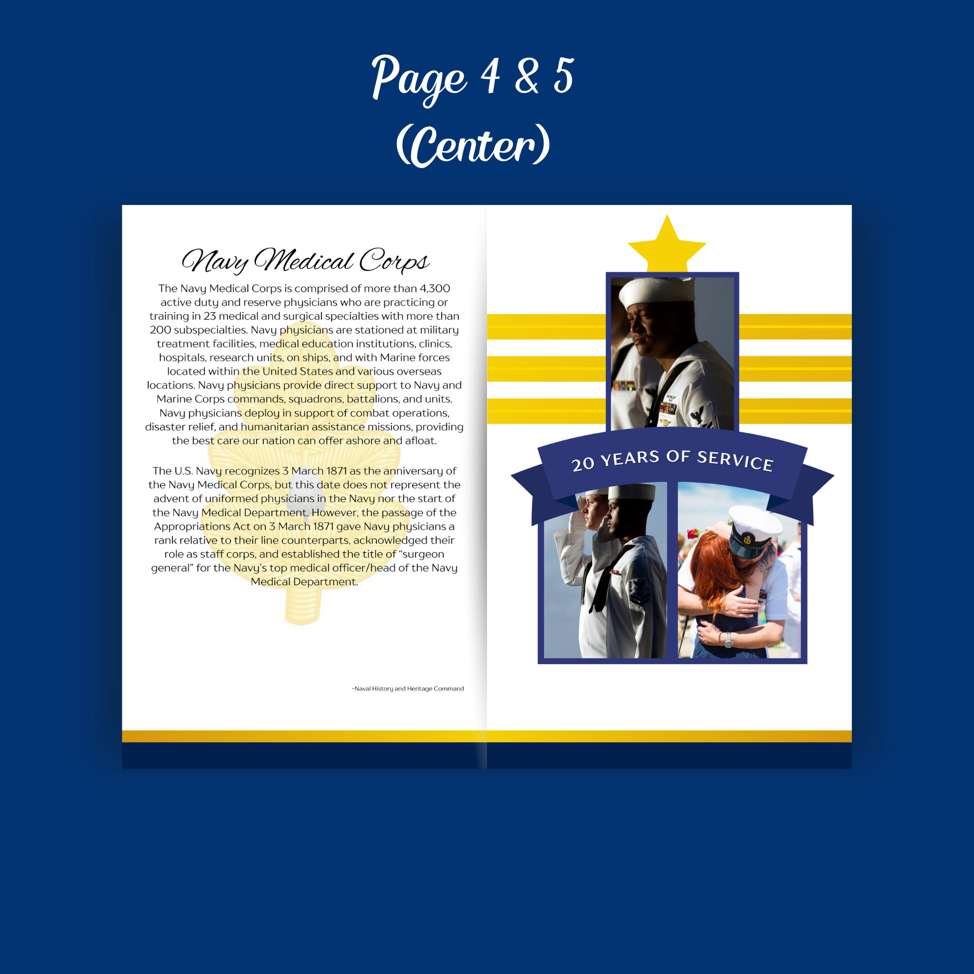 Navy Aviator Retirement Ceremony Program Template 8 Page Bi-fold ...