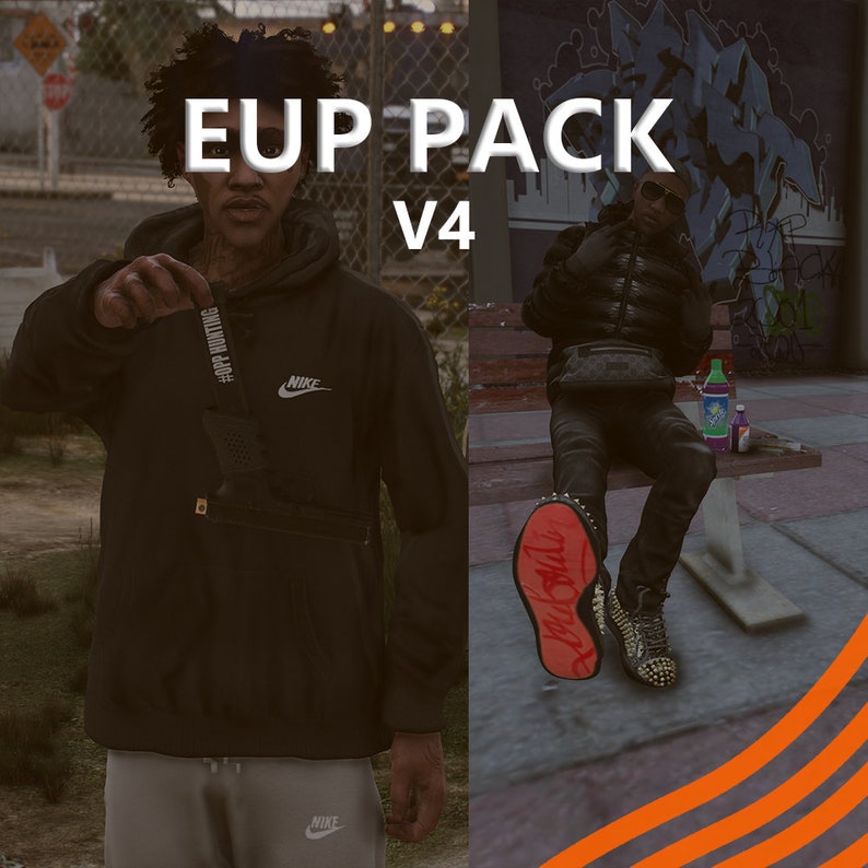 FiveM EUP Pack V4 / Más de 3000 ropa / Sombreros, zapatos, sudaderas con capucha y más / Civil ...
