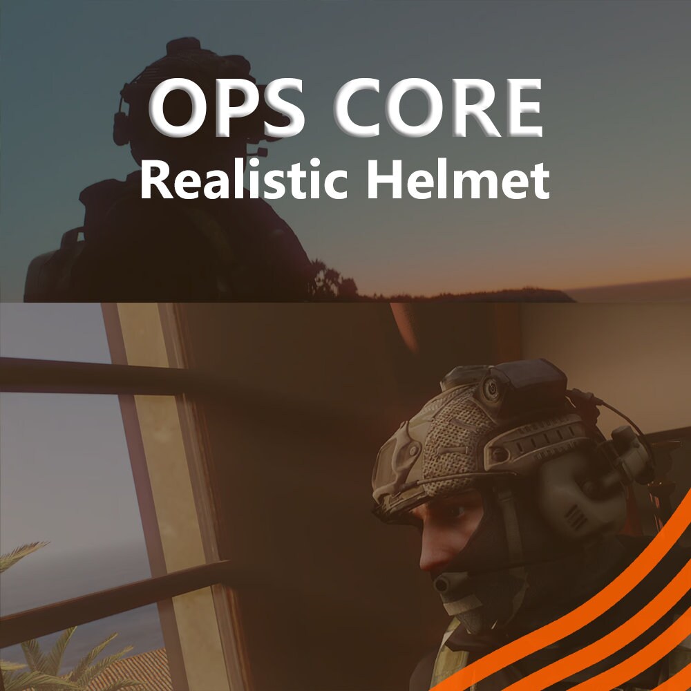 Fivem Ops-core Tactical Helmet | Realism Boost | Civilian & Police | 25 ...