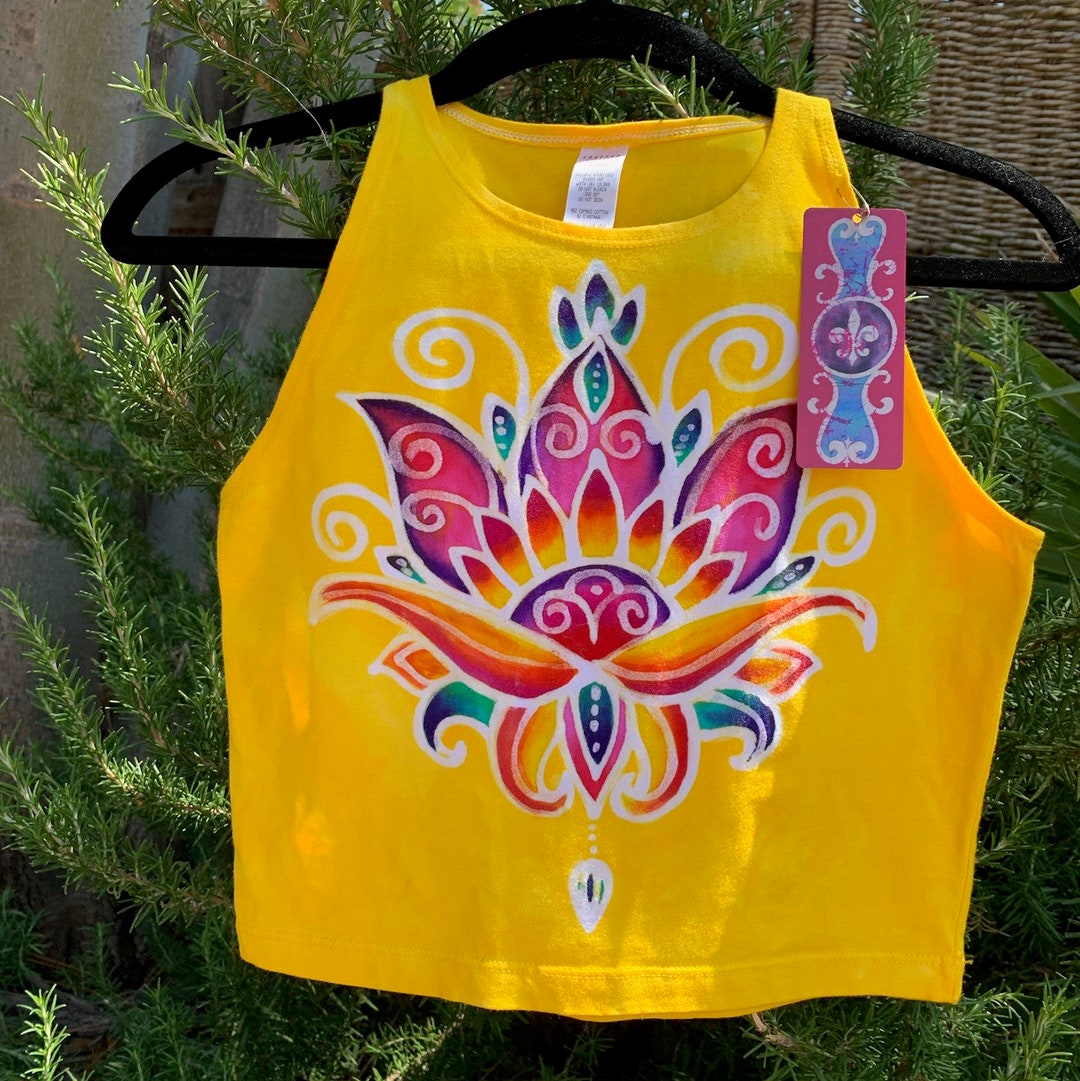 Thriving Flower Batik Crop Top - Etsy