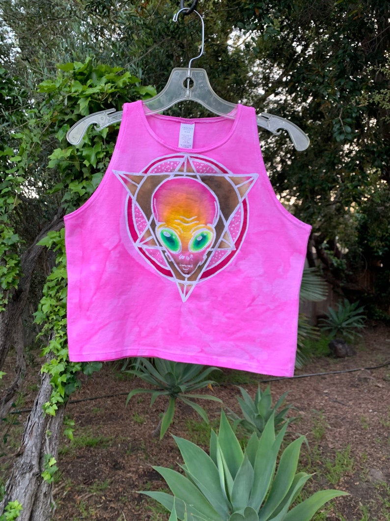 Pink Alien Crop Top - Etsy