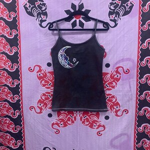 Black Moon and Star Tank - Etsy