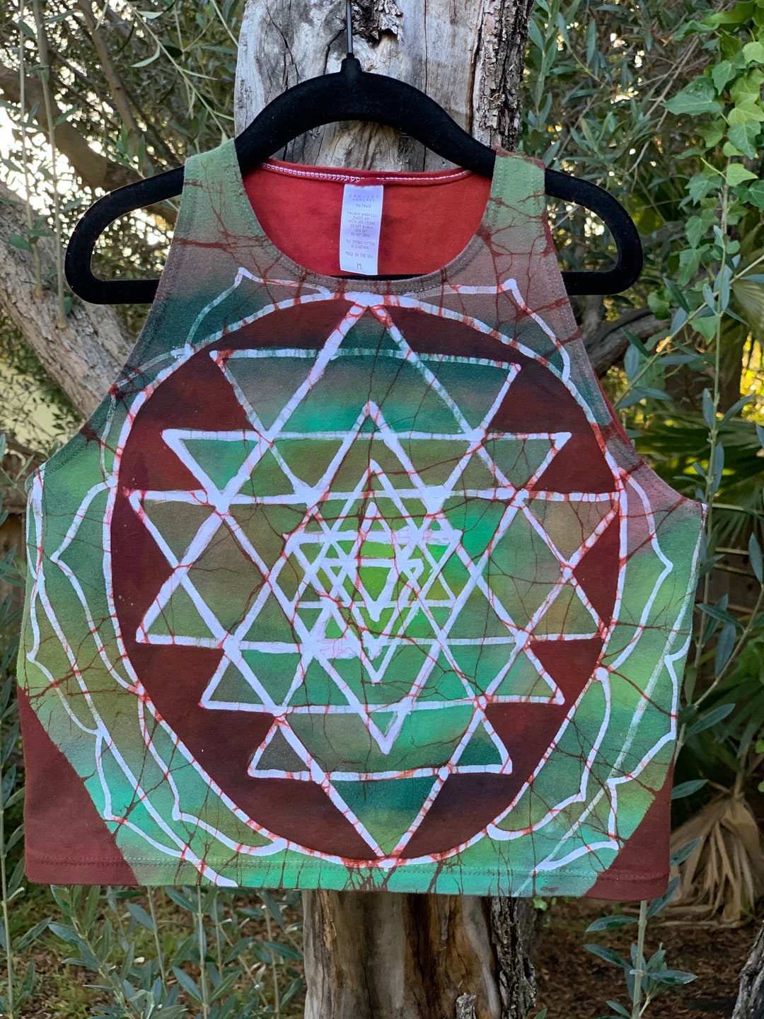 Shri Yantra Earth Tones Crop Top - Etsy