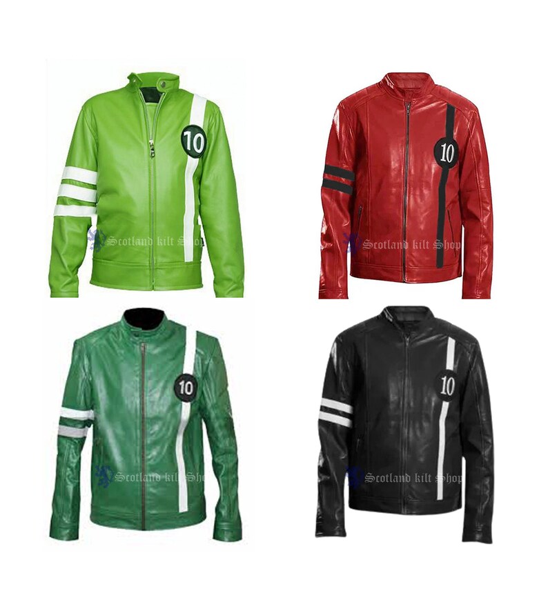 Ben Ten Leather Jacket Ben 10 Tennyson Alien Swarm Superhero - Etsy