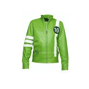 Ben Ten Leather Jacket Ben 10 Tennyson Alien Swarm Superhero - Etsy