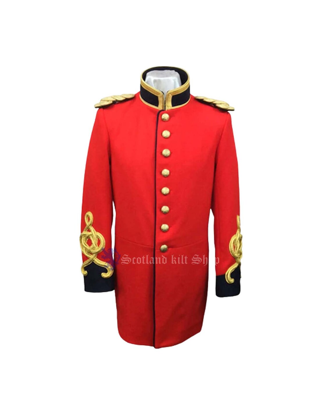 New Men's Red Royal British War Jacket Anglo Zulu Civil War Jacket ...