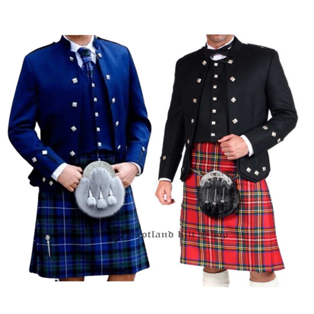 Custom Made Sheriffmuir Doublet Kilt Jacket Wit Vest | Military Piper ...