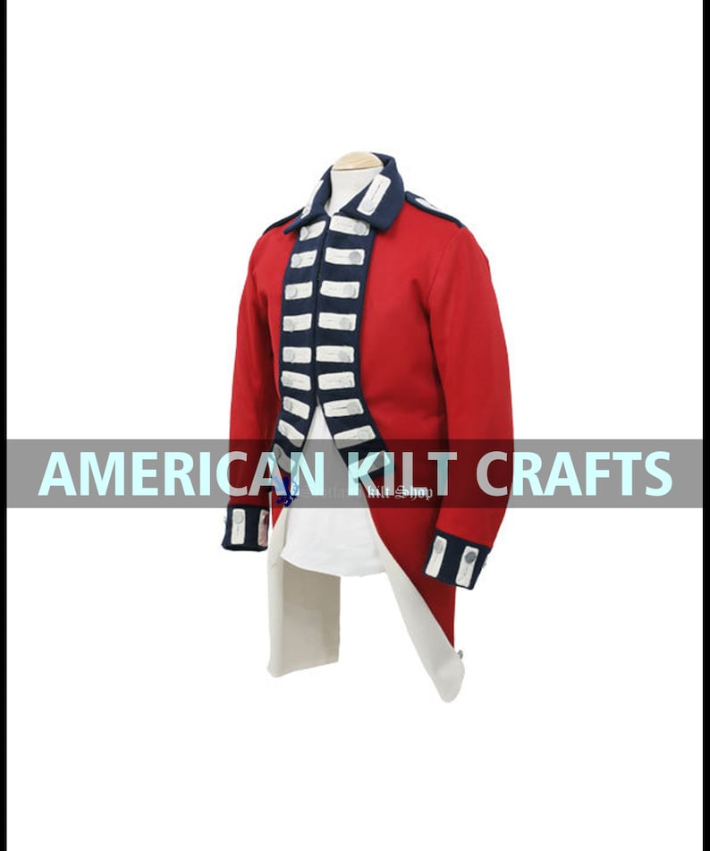 1789 Royal British Army Tailcoat | Men's Red Patriot Screen-worn ...